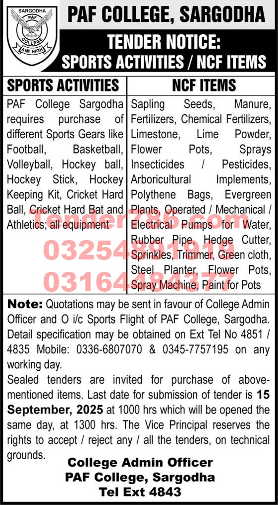 Daily updated tenders in 2024 -All categories are tender786.com
