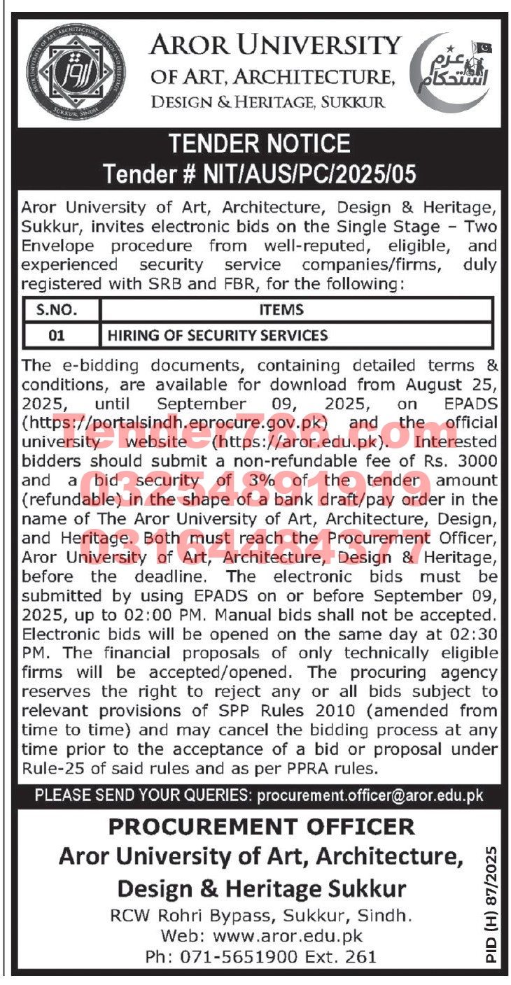 Daily updated tenders in 2024 -All categories are tender786.com
