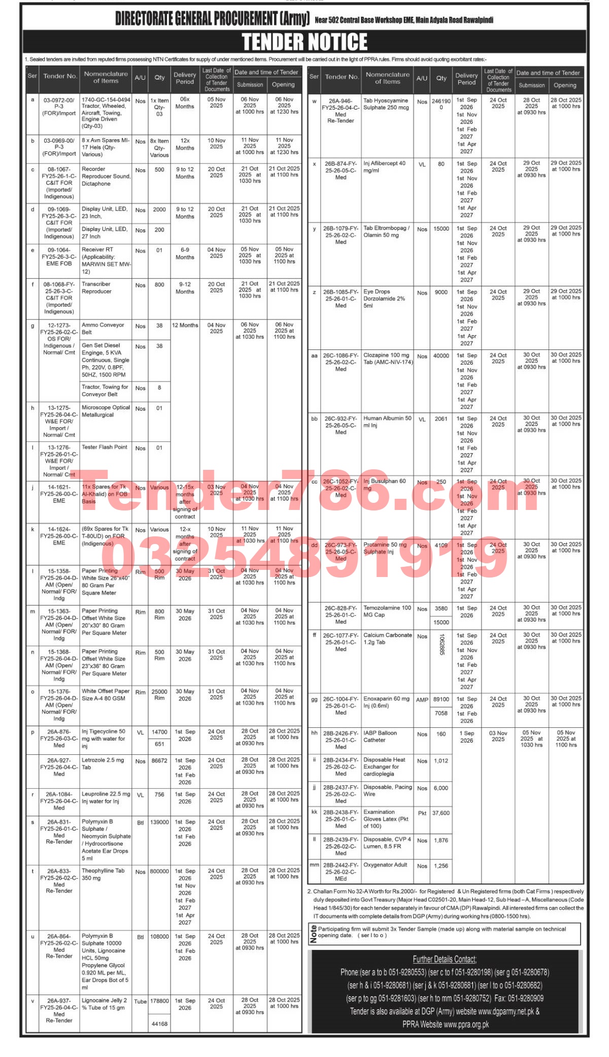 Daily updated tenders in 2024 -All categories are tender786.com