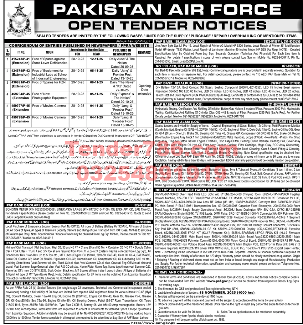 Daily updated tenders in 2024 -All categories are tender786.com
