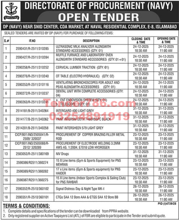 Daily updated tenders in 2024 -All categories are tender786.com